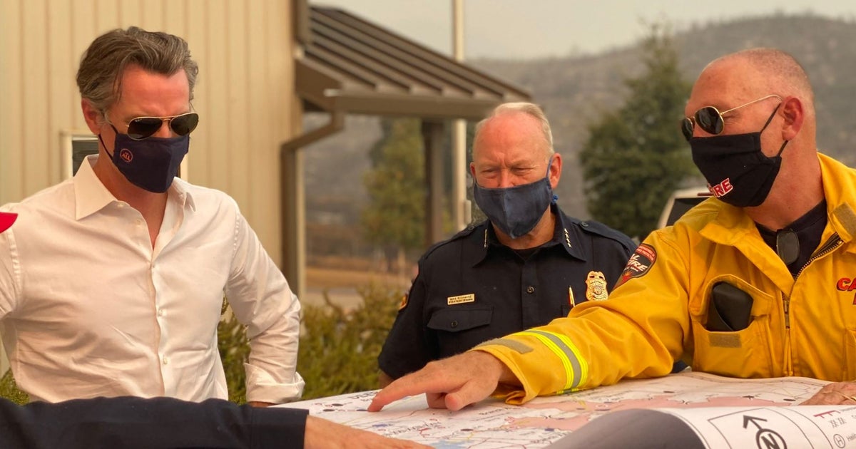 Newsom Tours WildFire Damage; Thanks Trump for Major Disaster ...