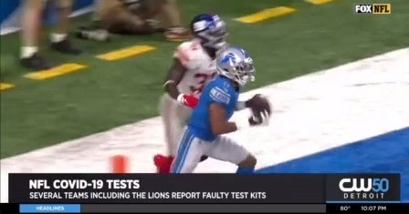 Several NFL Teams Including The Lions Report Faulty Covid-19 Test Kits ... Several NFL Teams Including The Lions Report Faulty Covid-19 Test Kits ...