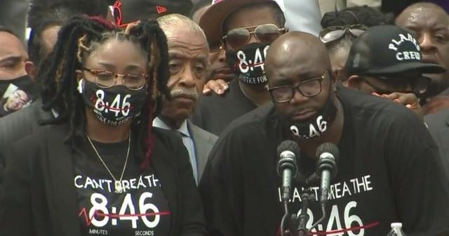 George Floyd's brother and sister speak at March on Washington - CBS News