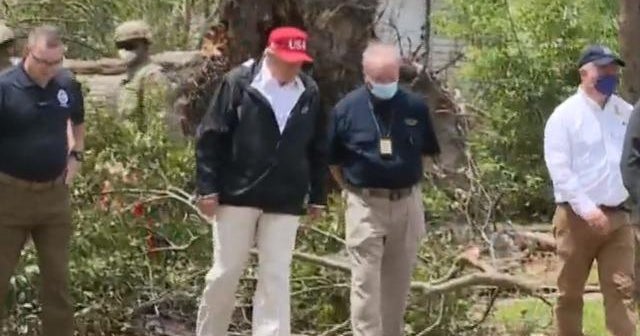 Trump tours areas devastated by Hurricane Laura - CBS News