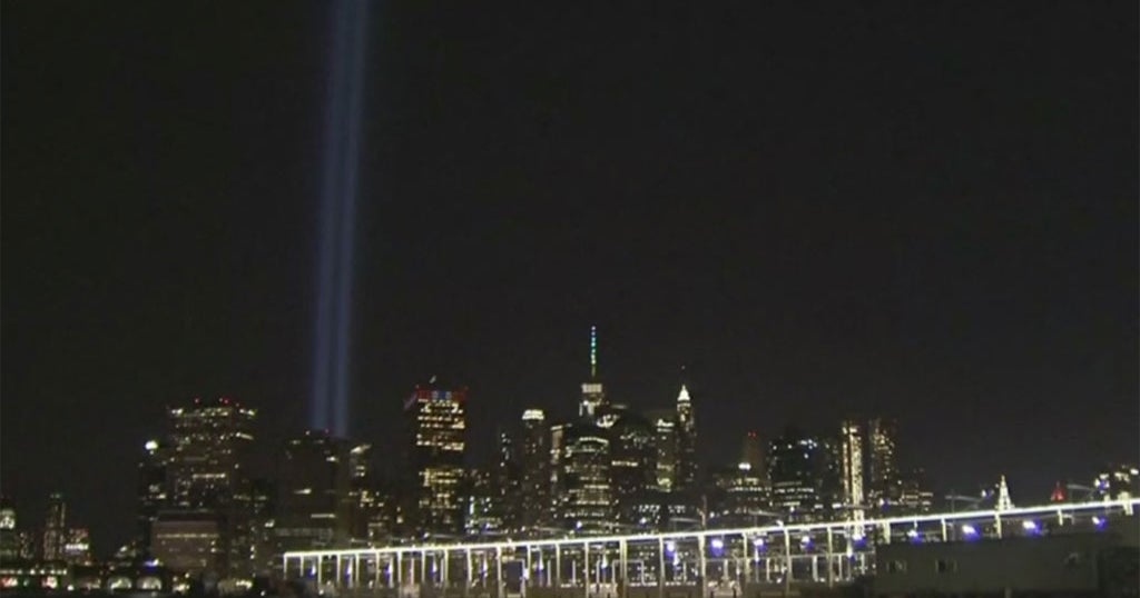 Equipment For 9/11 Tribute In Light Tested In Lower Manhattan - CBS New ...