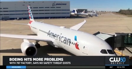 Boeing Warns 787 Fuselage Parts Do Not Meet Design Standards - CBS Detroit