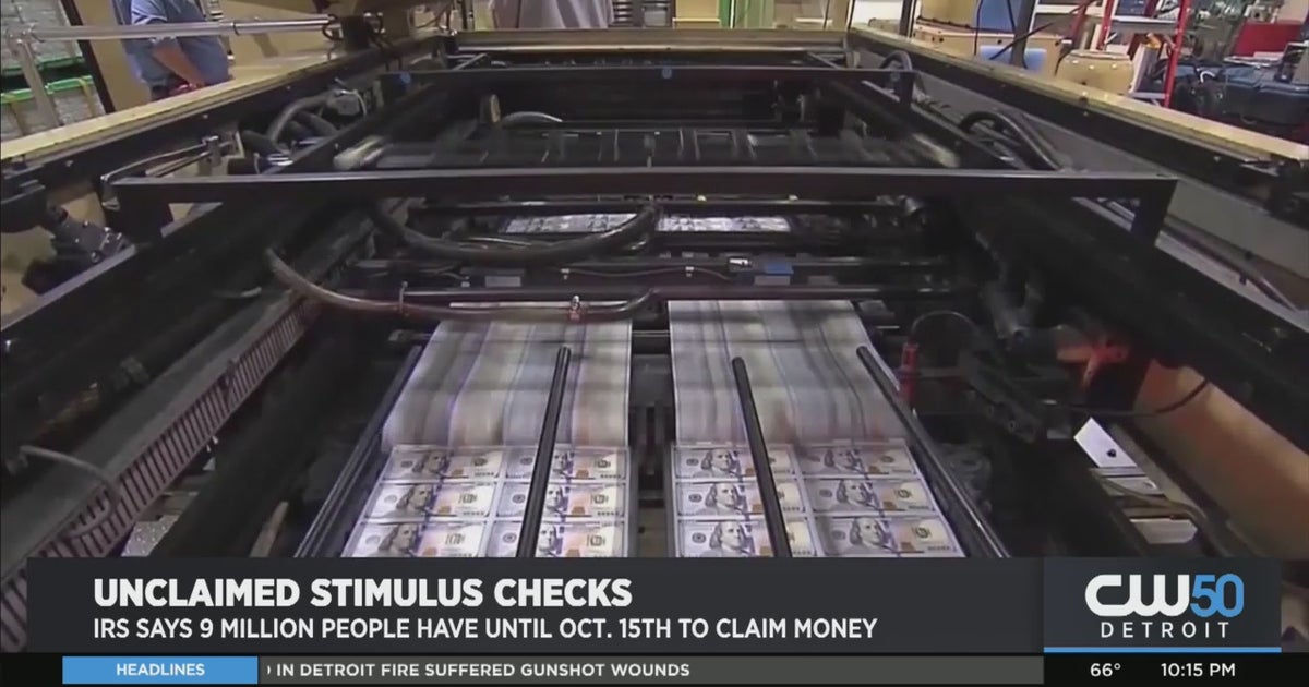 9 Million People Still Haven't Claimed Stimulus Checks - CBS Detroit
