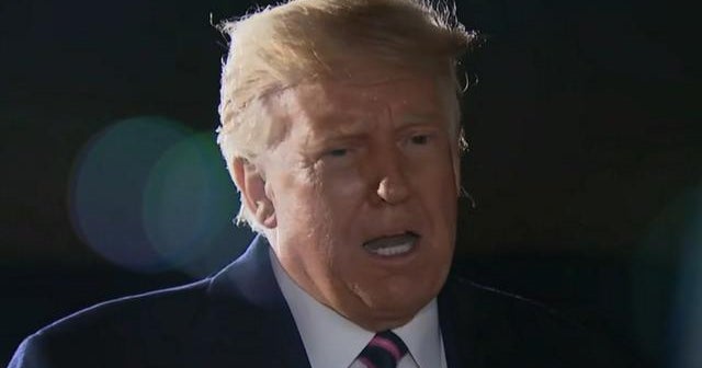 Trump learns of Ruth Bader Ginsburg's death from reporters - CBS News