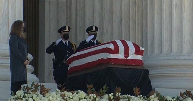 Ruth Bader Ginsburg lies in repose at Supreme Court - CBS News