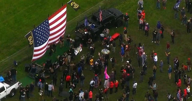 Far-right group Proud Boys rally in Portland, Oregon - CBS News