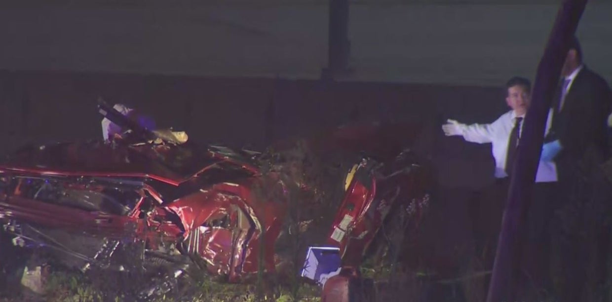 One Killed In 5 Freeway Crash Near Disneyland - CBS Los Angeles
