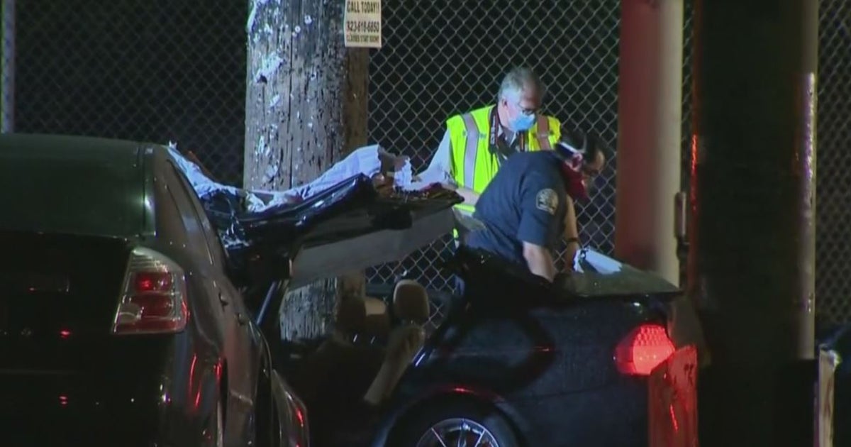 One Killed, 3 Hurt In Violent South LA Wreck - CBS Los Angeles