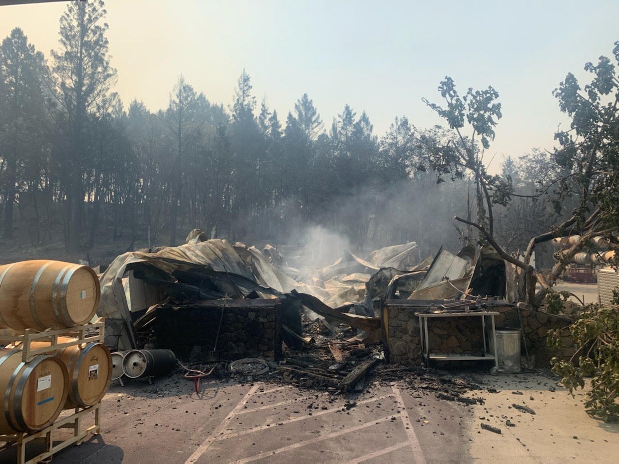 Glass Fire sets California's wine country ablaze - CBS News