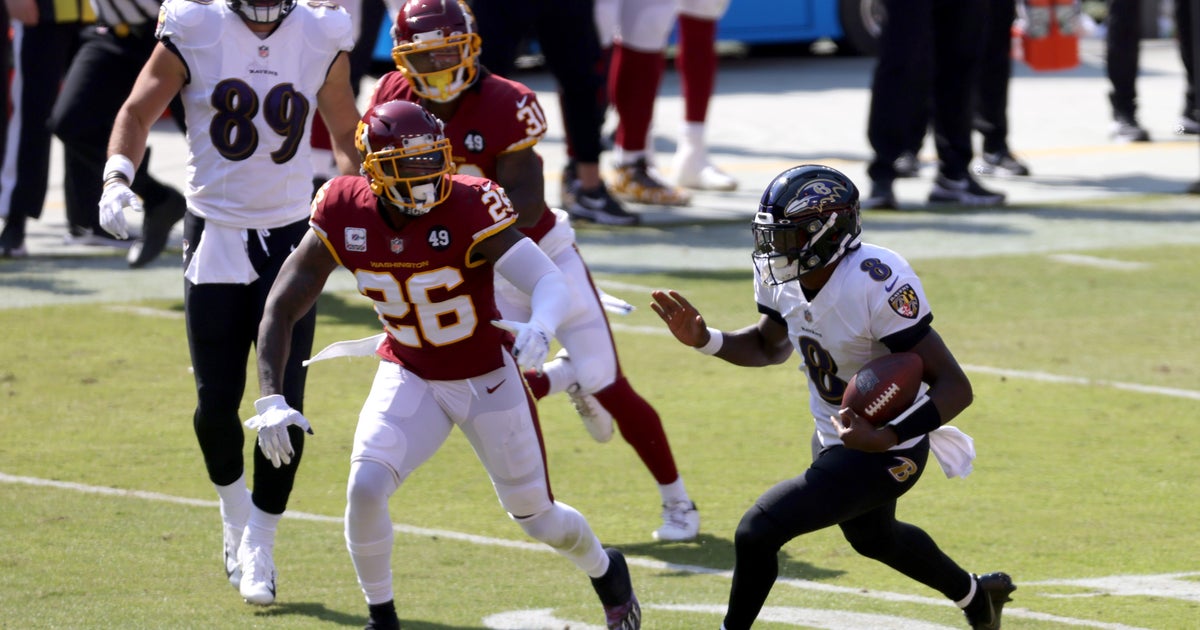 Lamar Jackson Makes Career Long 50-Yard Run Against Washington - CBS ...