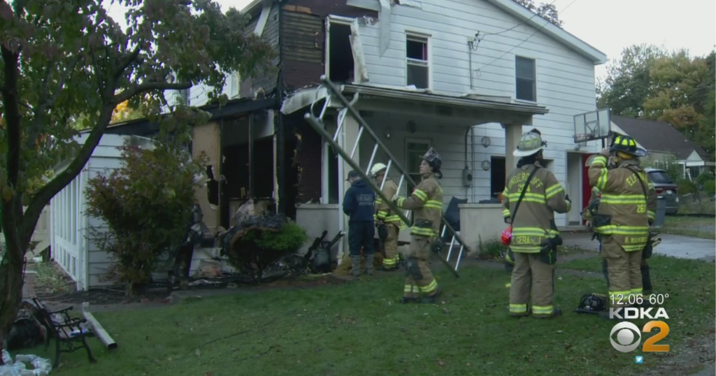 5 Departments Battle Shaler Township House Fire - CBS Pittsburgh