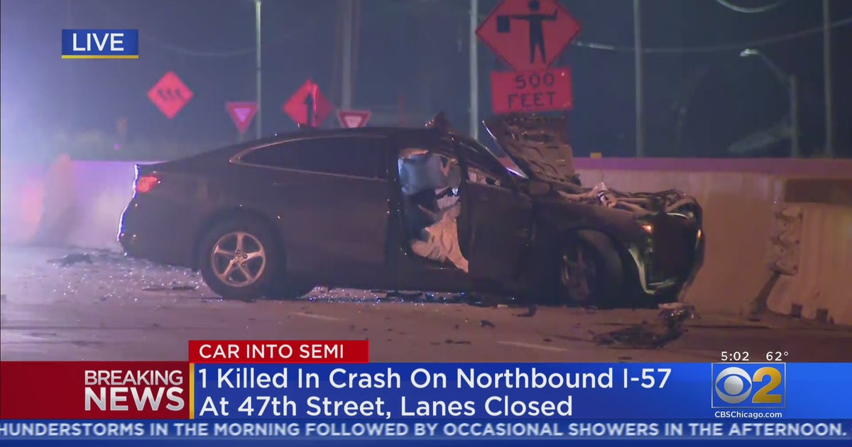 Man Killed In Crash On I-57 At 147th Street - CBS Chicago