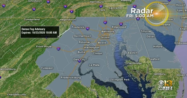 Maryland Weather: Dense Fog Advisory Friday Causes School Delays - CBS ...