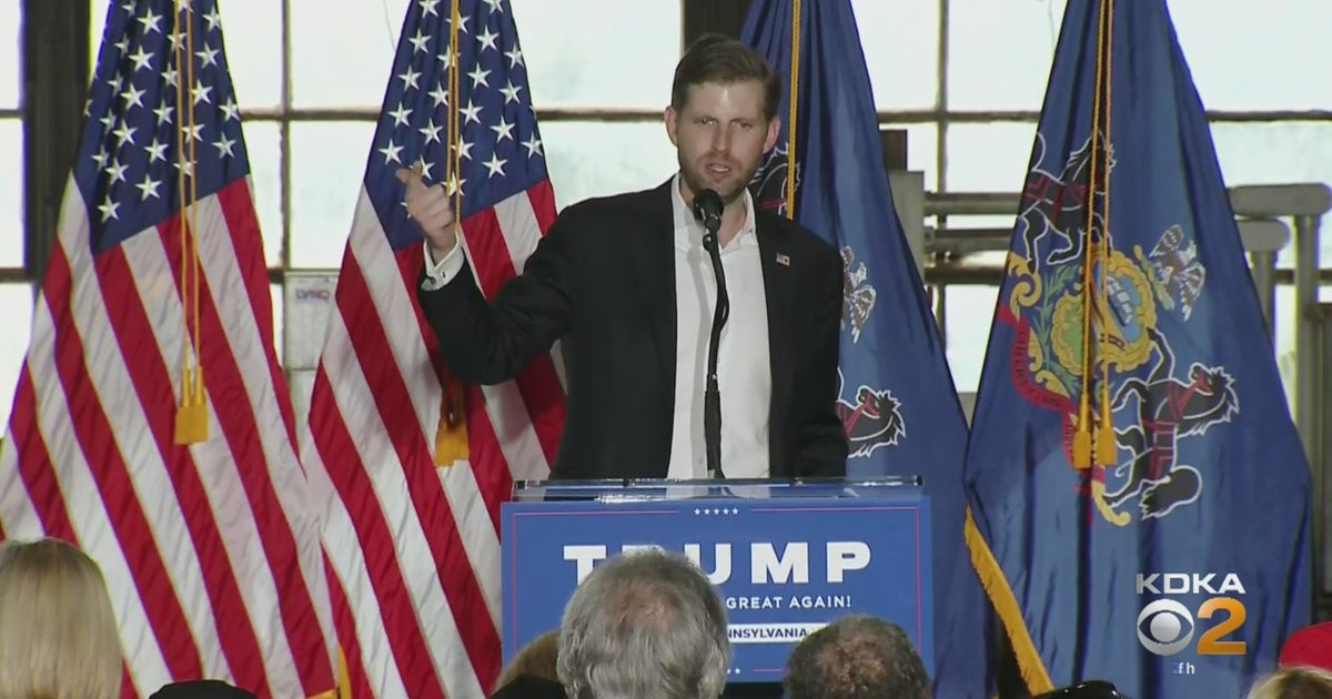 Eric Trump Addresses Supporters At Campaign Event In Beaver County ...