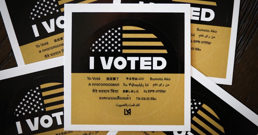 LA Vote Centers Hand Out Special Edition 'I Voted' Stickers - CBS Los ...