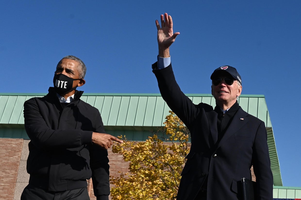 Obama joins Biden in Michigan while Trump hits Pennsylvania