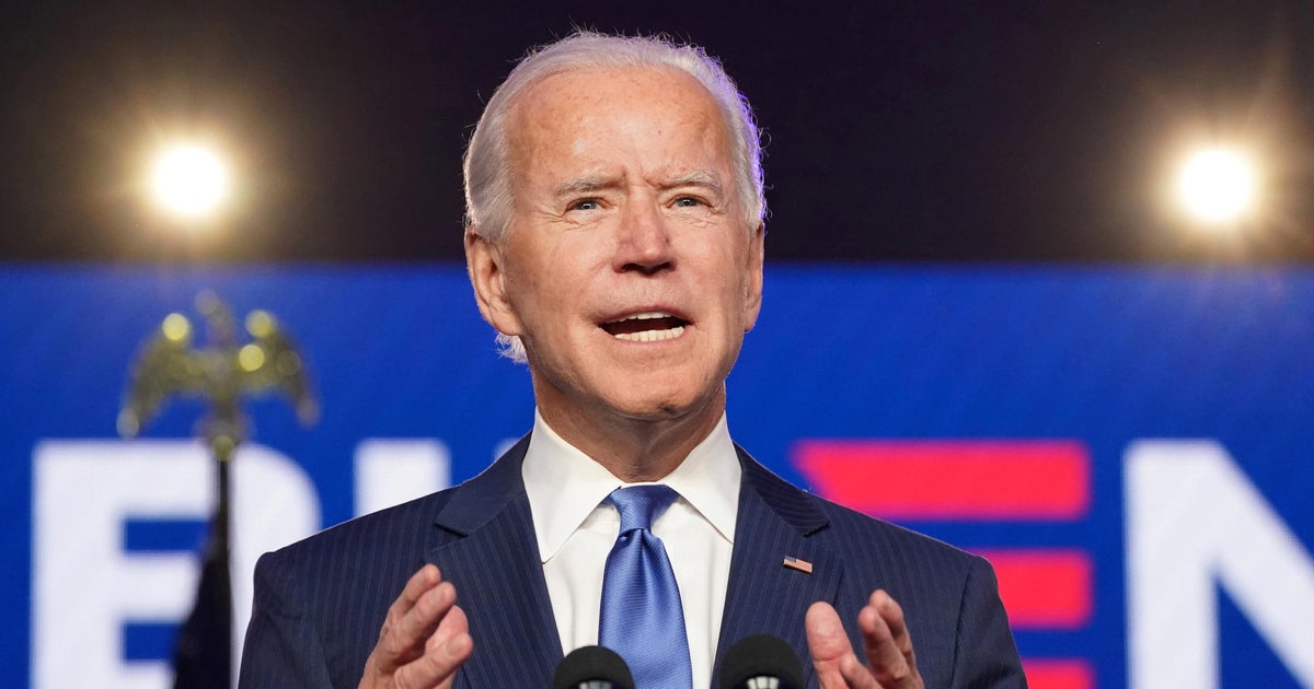 Joe Biden projected to win presidency in deeply divided nation - CBS News