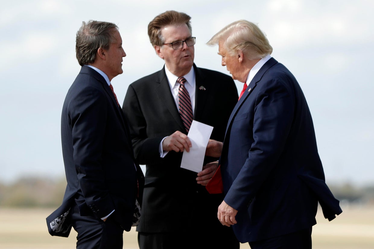 Texas Lieutenant Governor Dan Patrick backs "Trump's efforts," offers ...