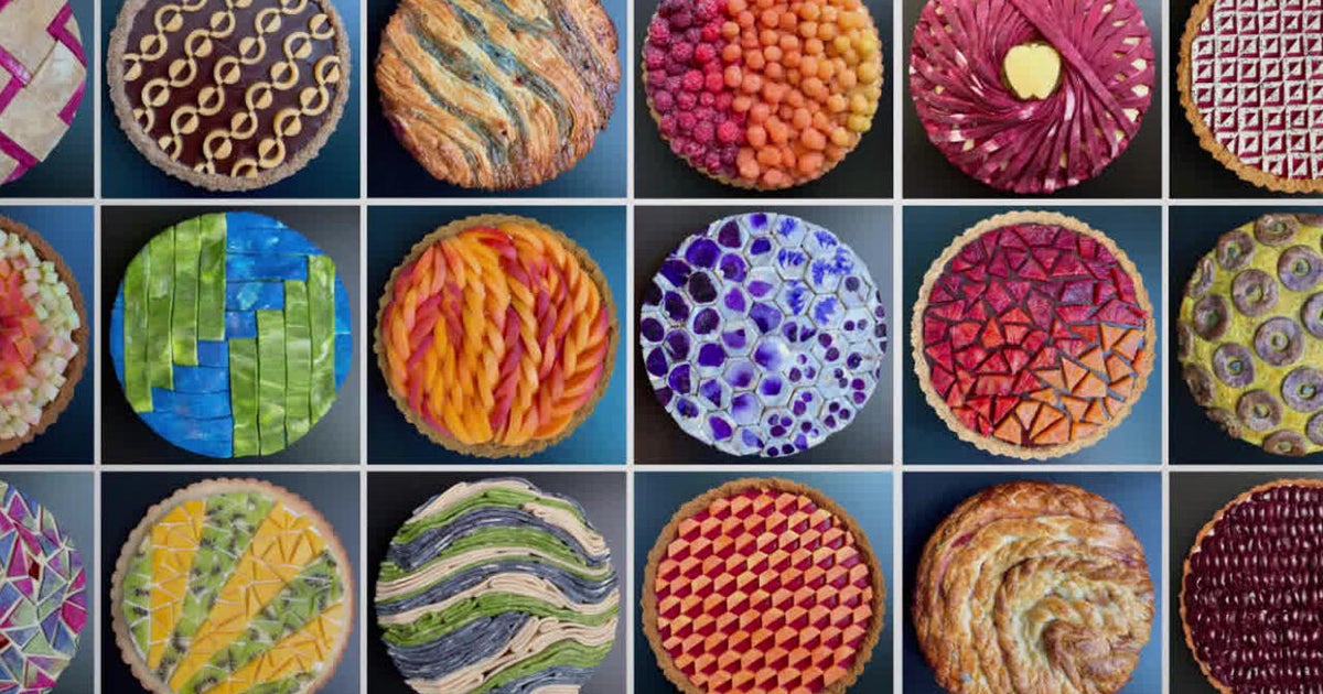 Pie art: One baker's delectable designs - CBS News