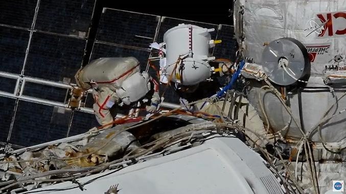 Russian spacewalk prepares International Space Station for new module ...