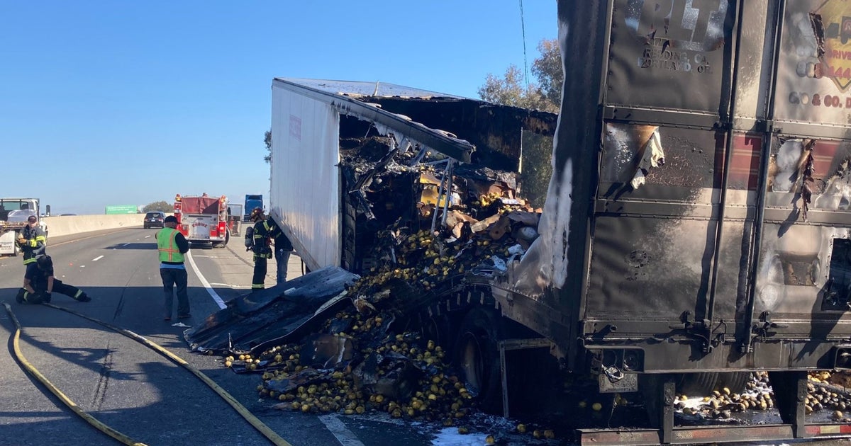 Business 80 On-Ramps Back Open Near Arden Way After Big Rig Fire - CBS ...