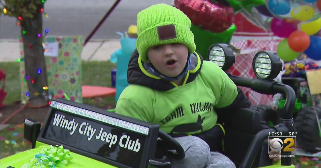 6-Year-Old Dylan Schroeder Gets His Surprise Parade Of Trucks As He ...