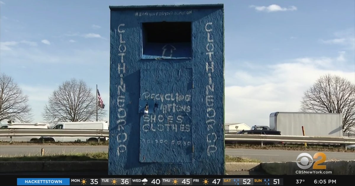 Donor Beware: Fake Clothing Donation Bins Back On Long Island - CBS New ...