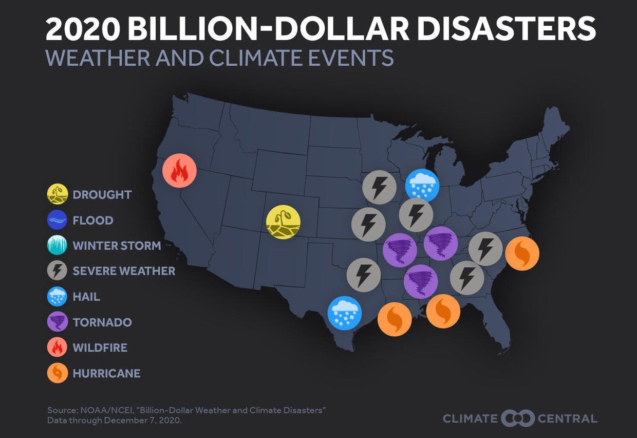 U.S. to shatter record for billion-dollar climate disasters in 2020 ...