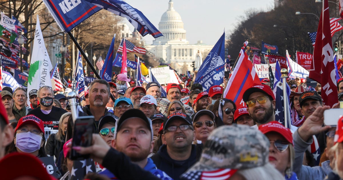 Thousands gather in Washington D.C. to show support for Trump - CBS News