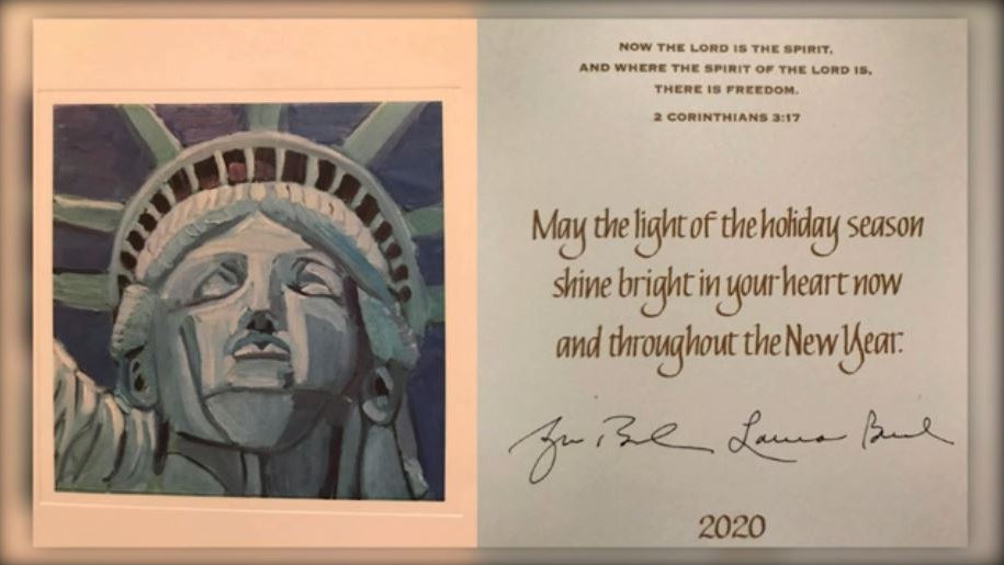 Former President George W. Bush Sends 2020 Holiday Card With Message Of ...