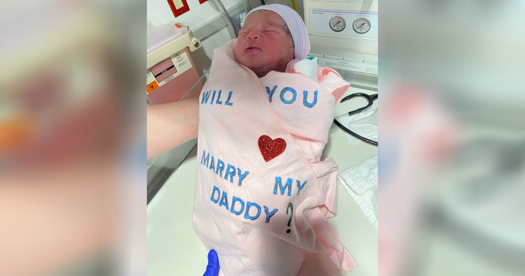 Newborn Baby Helps Dad Propose To Mom - CBS Pittsburgh