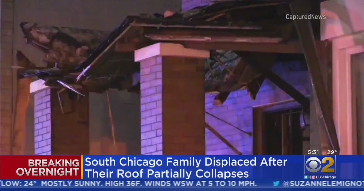 South Chicago Family Displaced After Overnight Roof Collapse - CBS Chicago