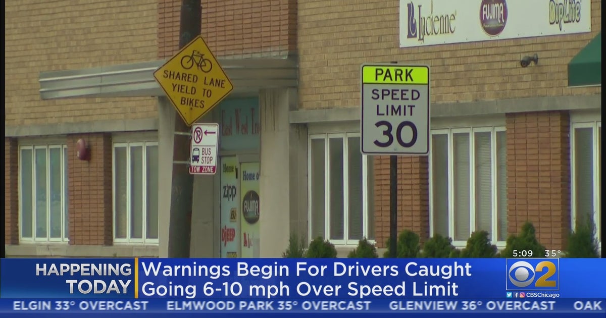 Warning Period Begins For City Drivers Going 6-10 MPH Over Speed Limit ...