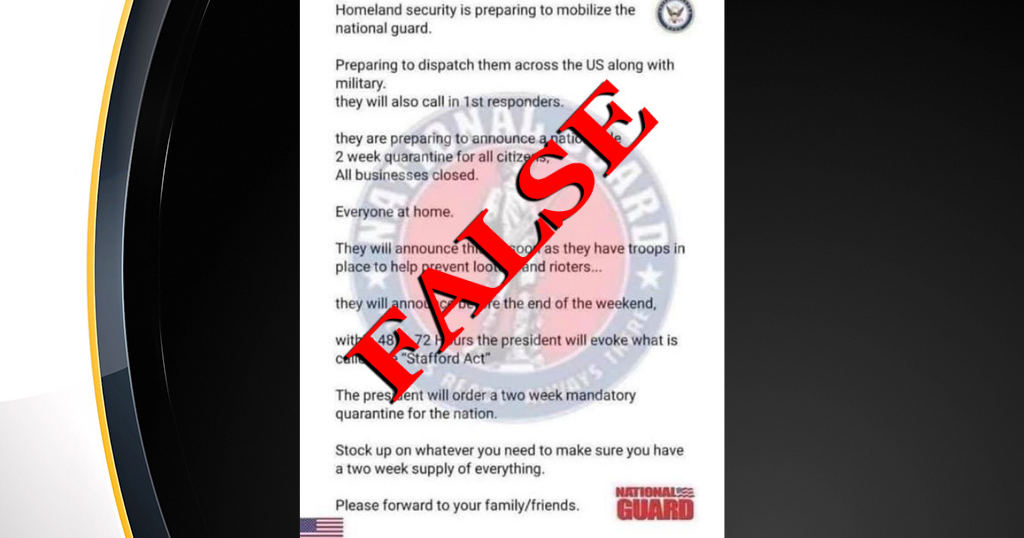 Flyer Warning Of 2-Week Nationwide Lockdown Is False, Pennsylvania ...