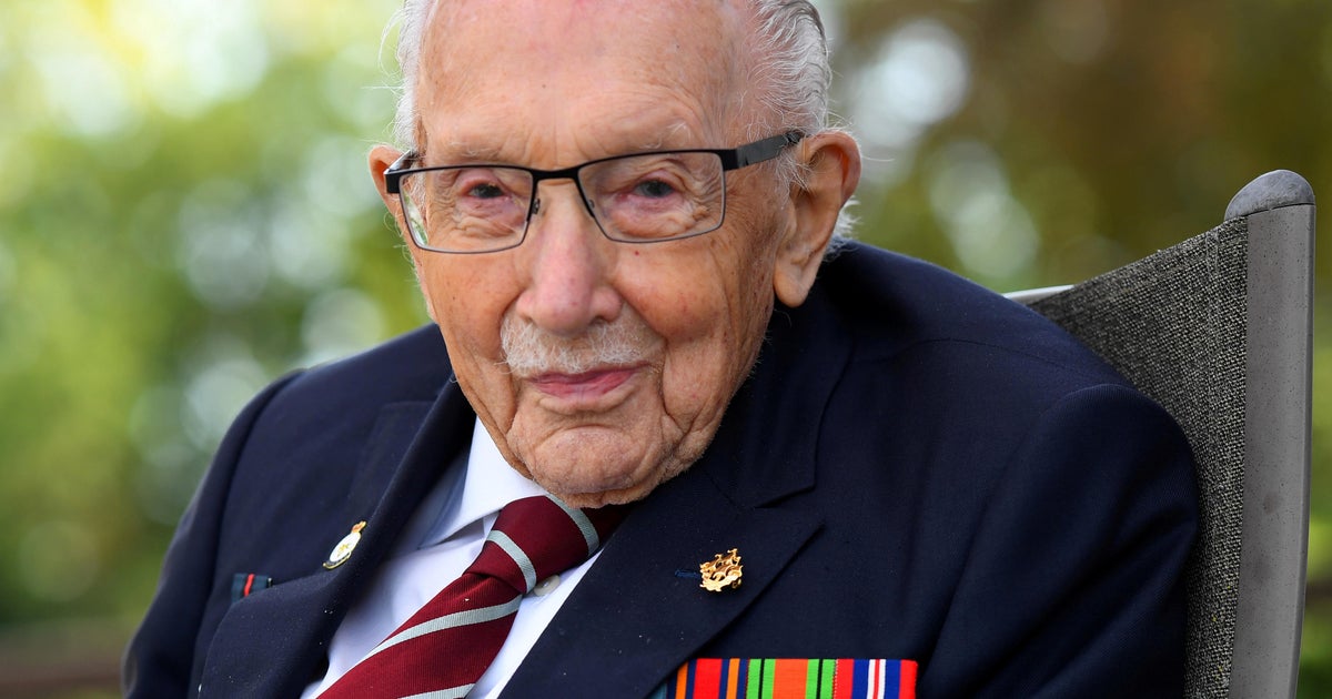 U.K.'s 100-year-old Captain Tom, famous for COVID fundraising ...