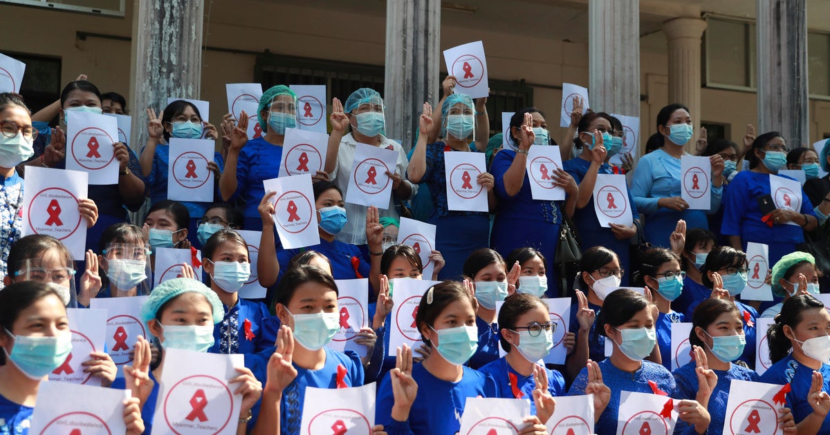 Students and medics lead protests against Myanmar's "military ...