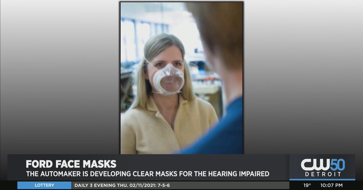 Ford is Designing See-Through Medical Grade Masks - CBS Detroit