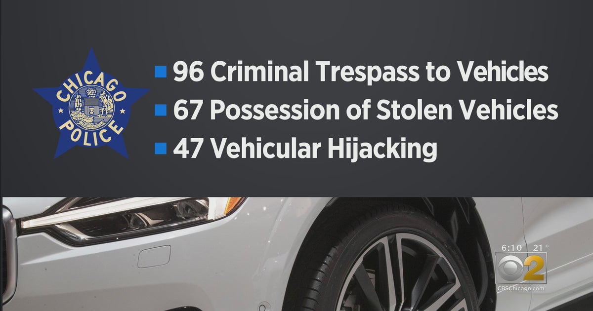 Carjackings Down More Than 30% In Chicago - CBS Chicago