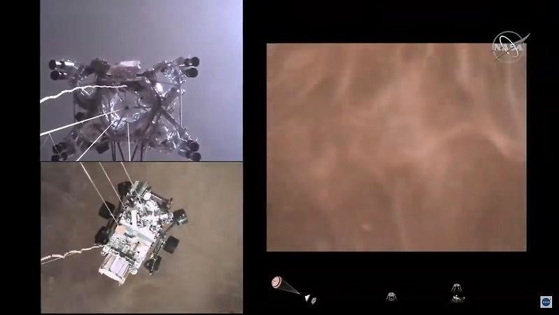 NASA unveils never-before-seen video from Mars rover landing on the red ...