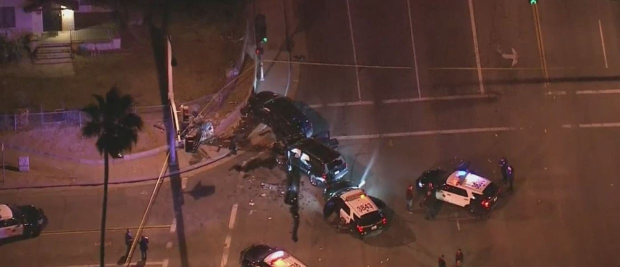 Suspect Shot By Police After Pursuit Through Riverside - CBS Los Angeles