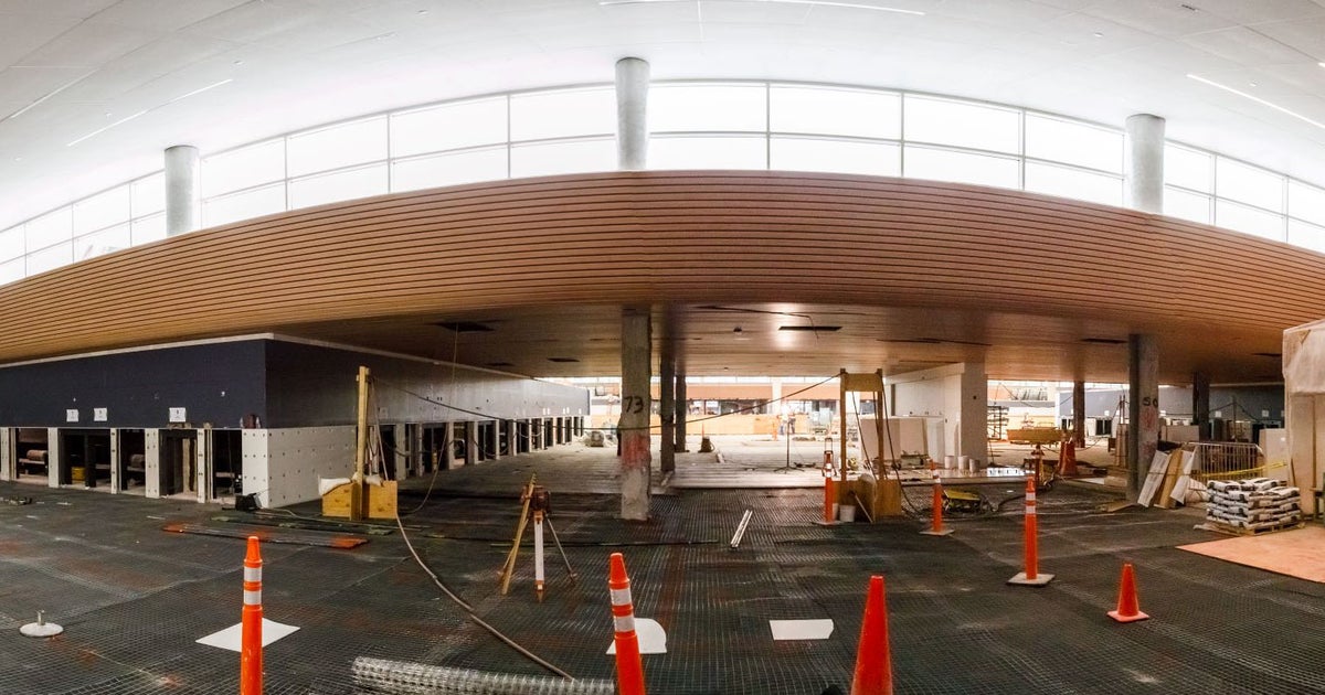 Check Out The Progress With DIA's Great Hall Project - CBS Colorado