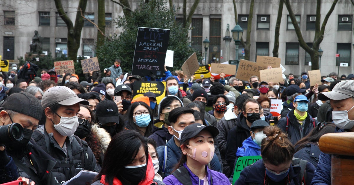 "We are American, too": Hundreds in New York rally against anti-Asian ...