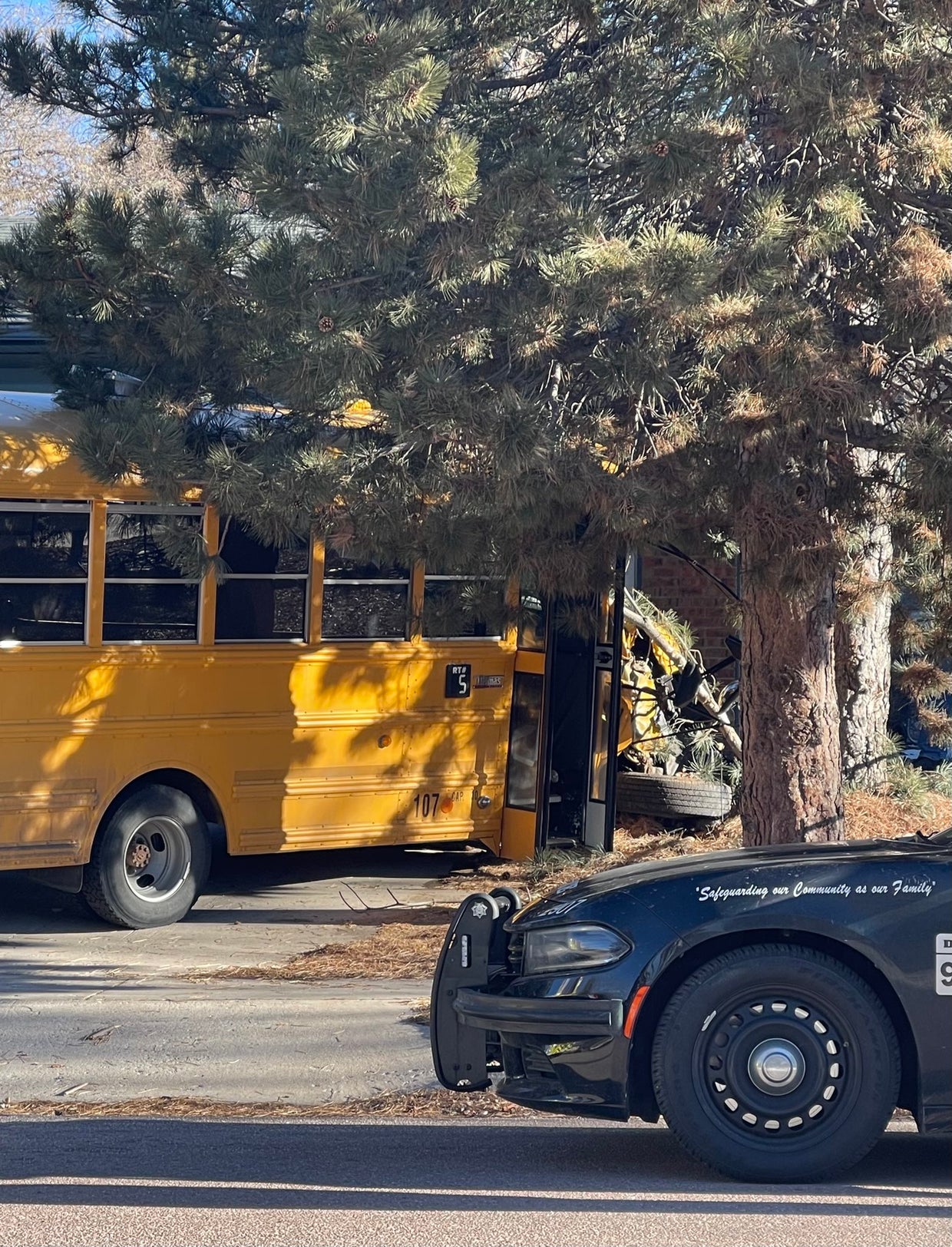 Child, Bus Driver Hurt In Colorado Springs School Bus Crash - CBS Colorado