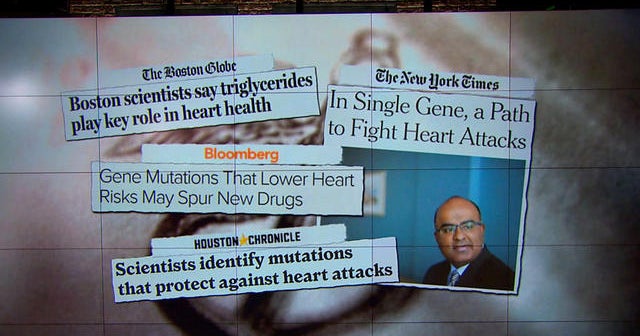 Gene mutation can ward off heart attacks, study shows - CBS News