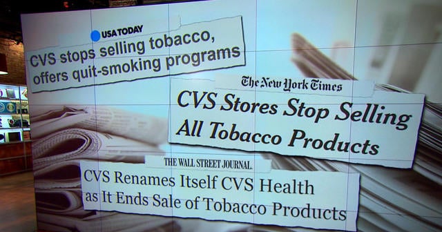 CVS pulls all tobacco products from store shelves - CBS News