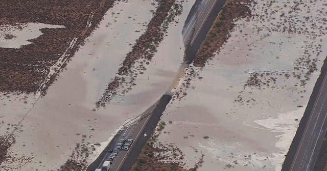 Flash flooding closes major interstate in Nevada - CBS News