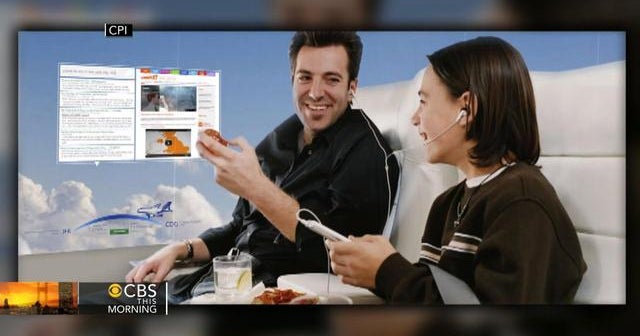 The view from a plane without windows - CBS News