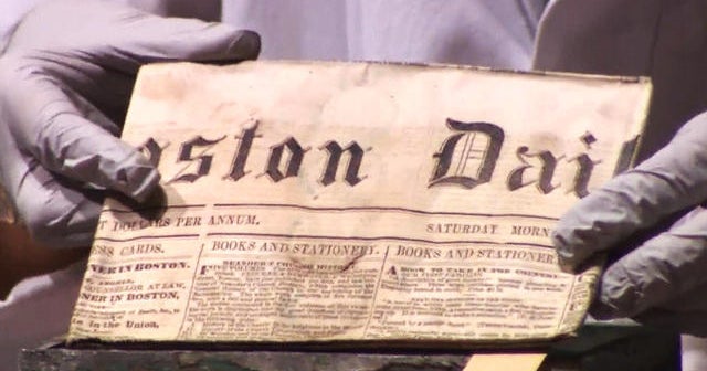 First look inside Boston time capsule from 1795 - CBS News