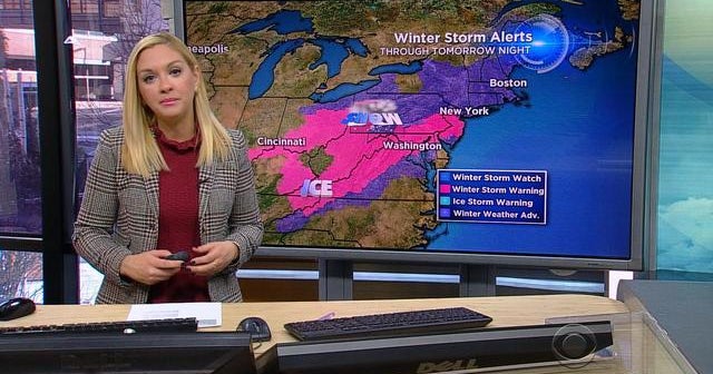 Severe weather system moving east - CBS News