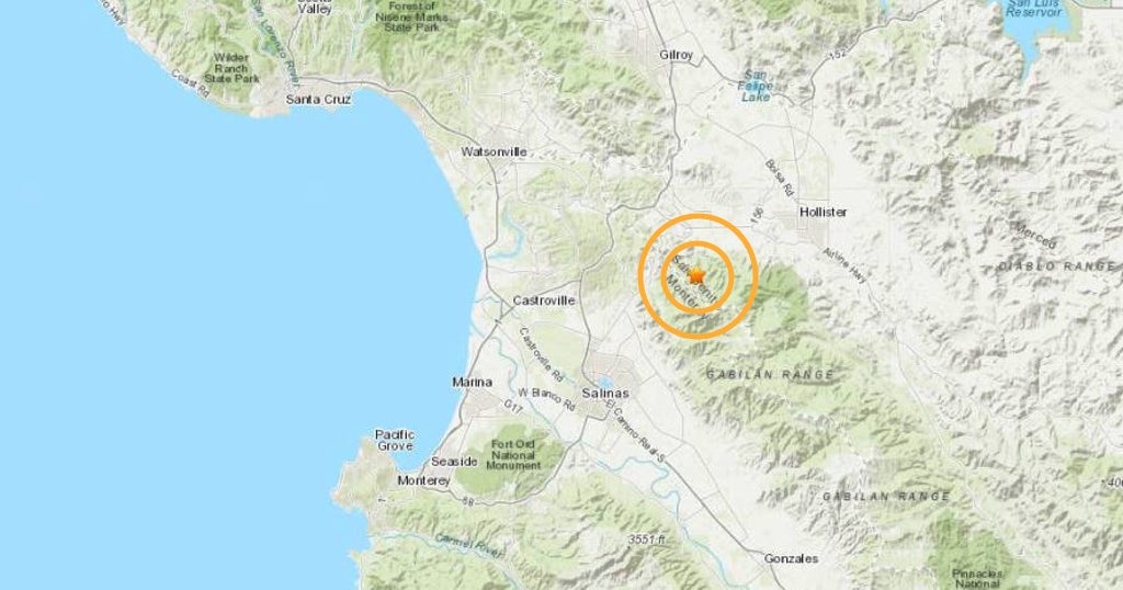 3.4 Earthquake Shakes Area South Of Gilroy - CBS San Francisco